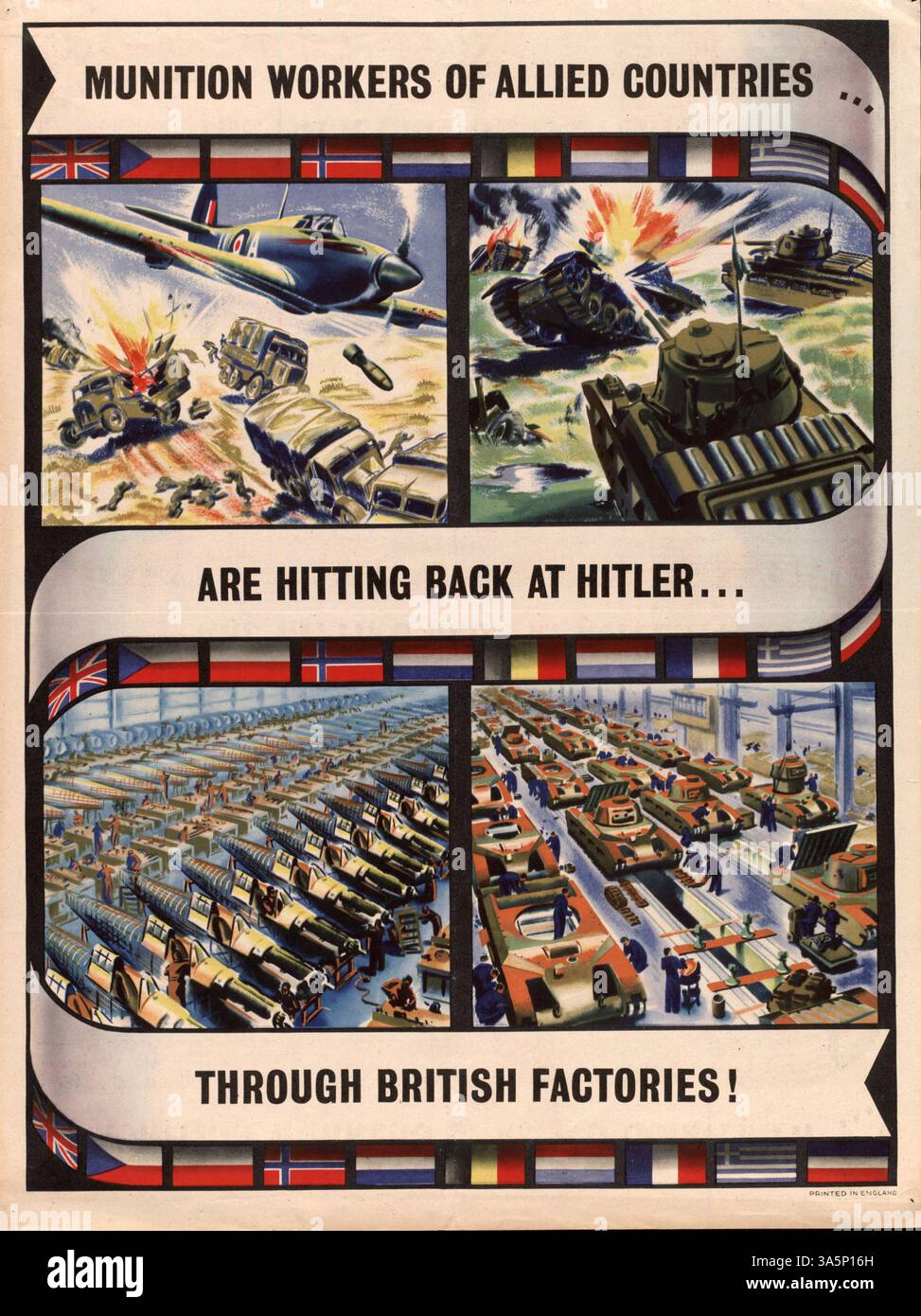This image illustrates Allied munition workers in British factories ...