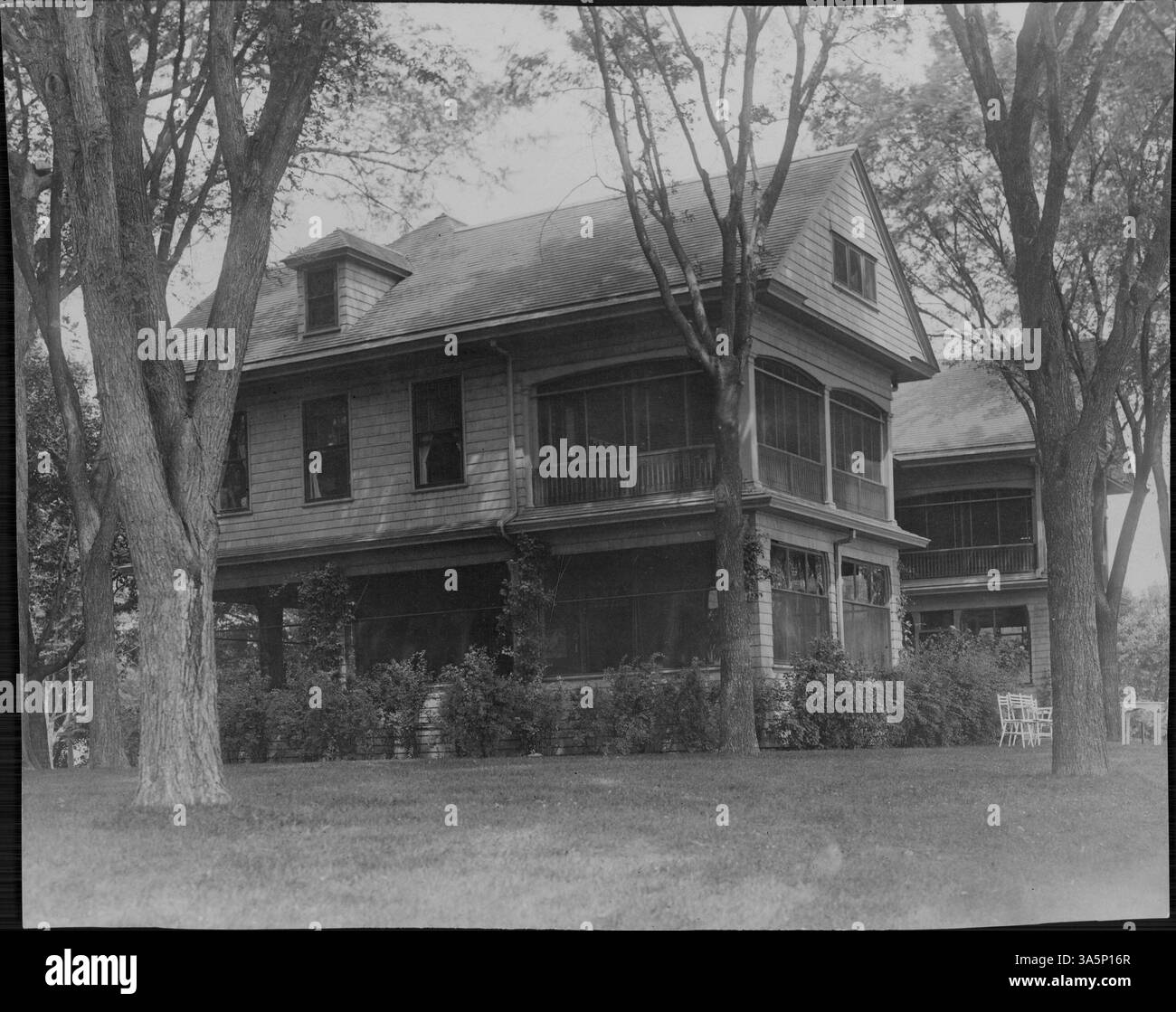 This image showcases the home and lawns of Mr. and Mrs. Elbert L ...