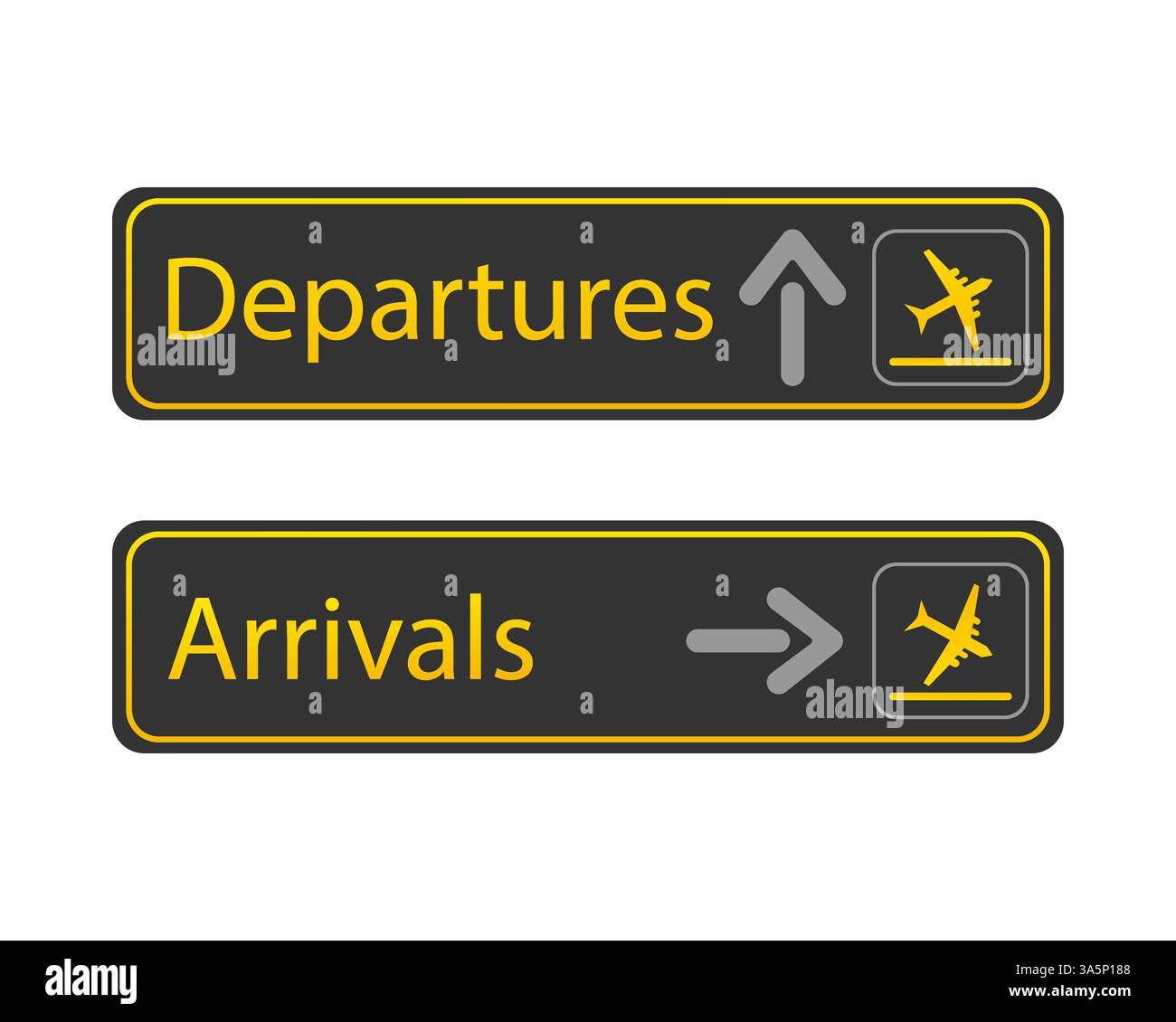 Yellow departure arrivals. Departure arrivals, great design for any ...