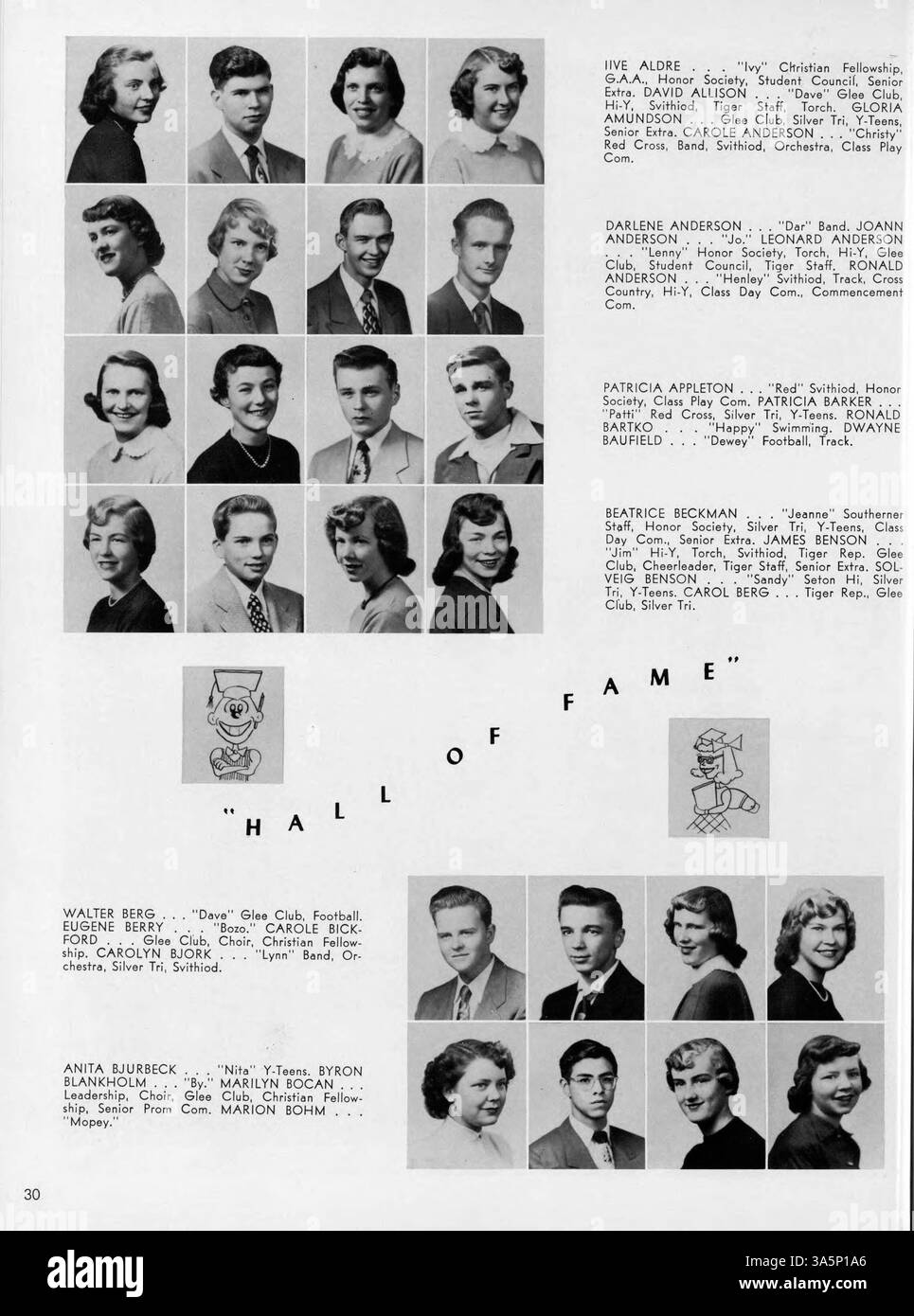 The 1952 South High 'Tiger' yearbook highlights the 1951-1952 school ...