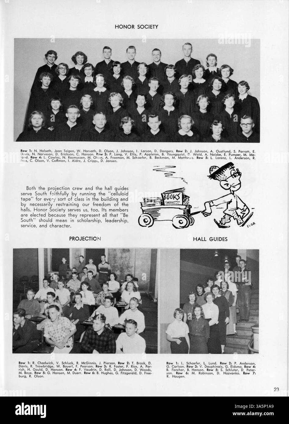 The 'Tiger' yearbook from South High School in 1952 captures the key ...