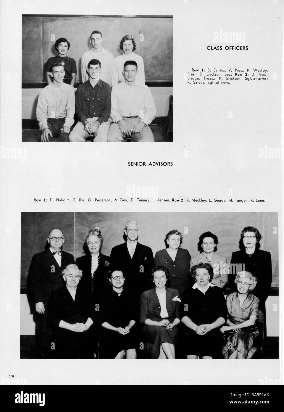 The 1952 'Tiger' yearbook from South High School preserves a detailed ...