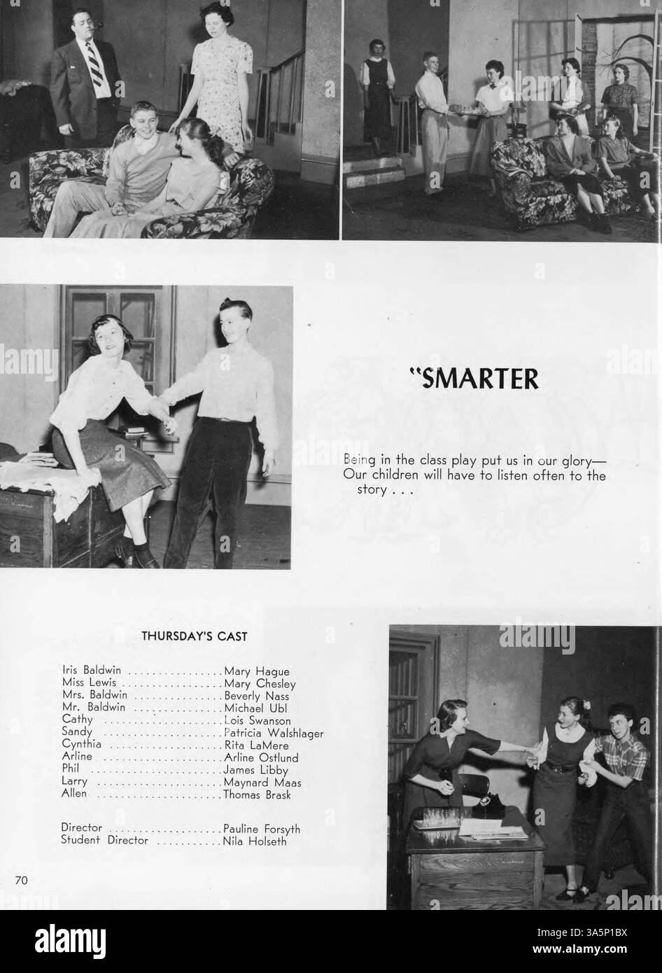 This yearbook from 1952 documents student life at South High, capturing ...