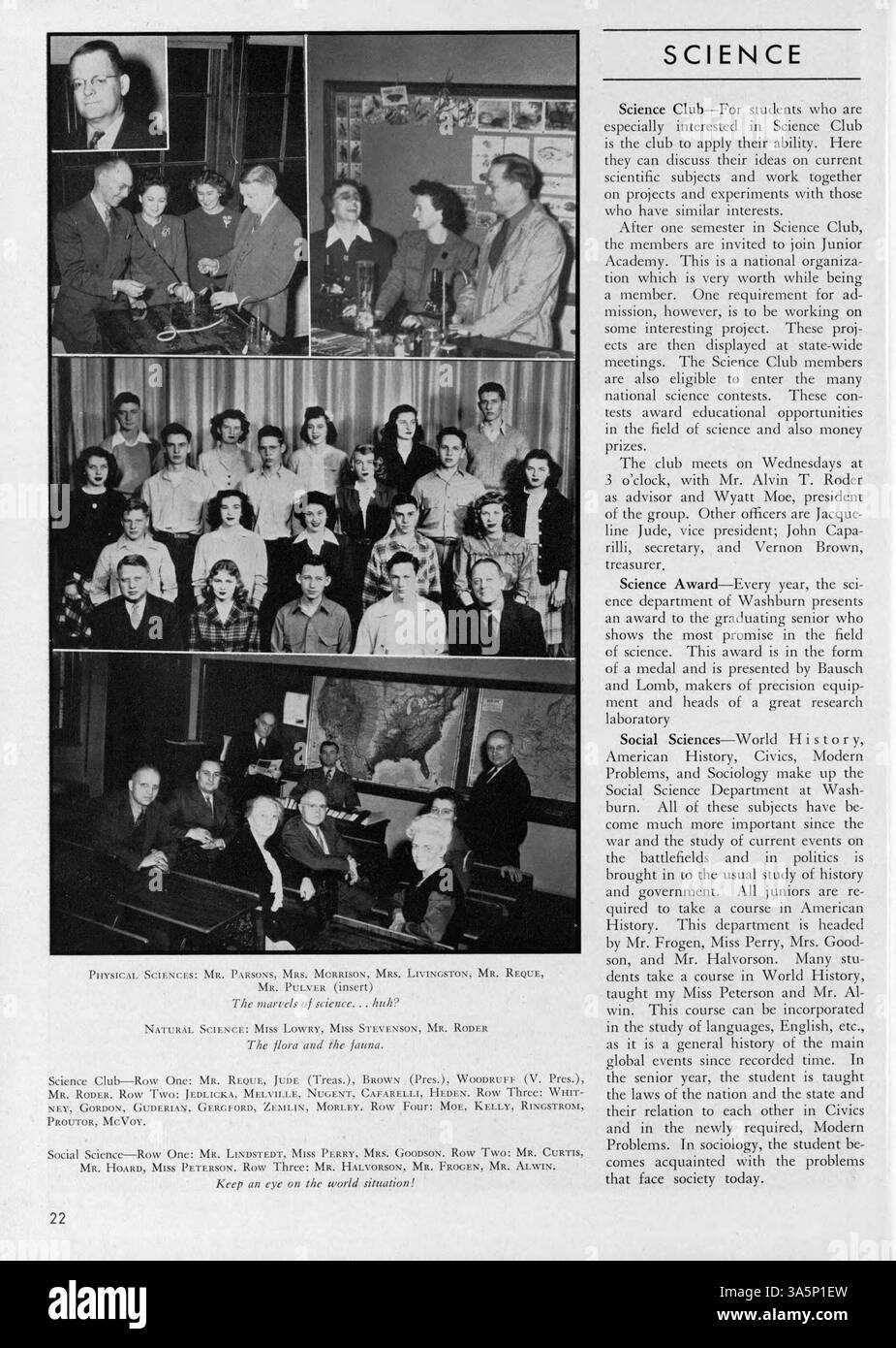 This high school annual, the 'Wahian' from Washburn High School ...