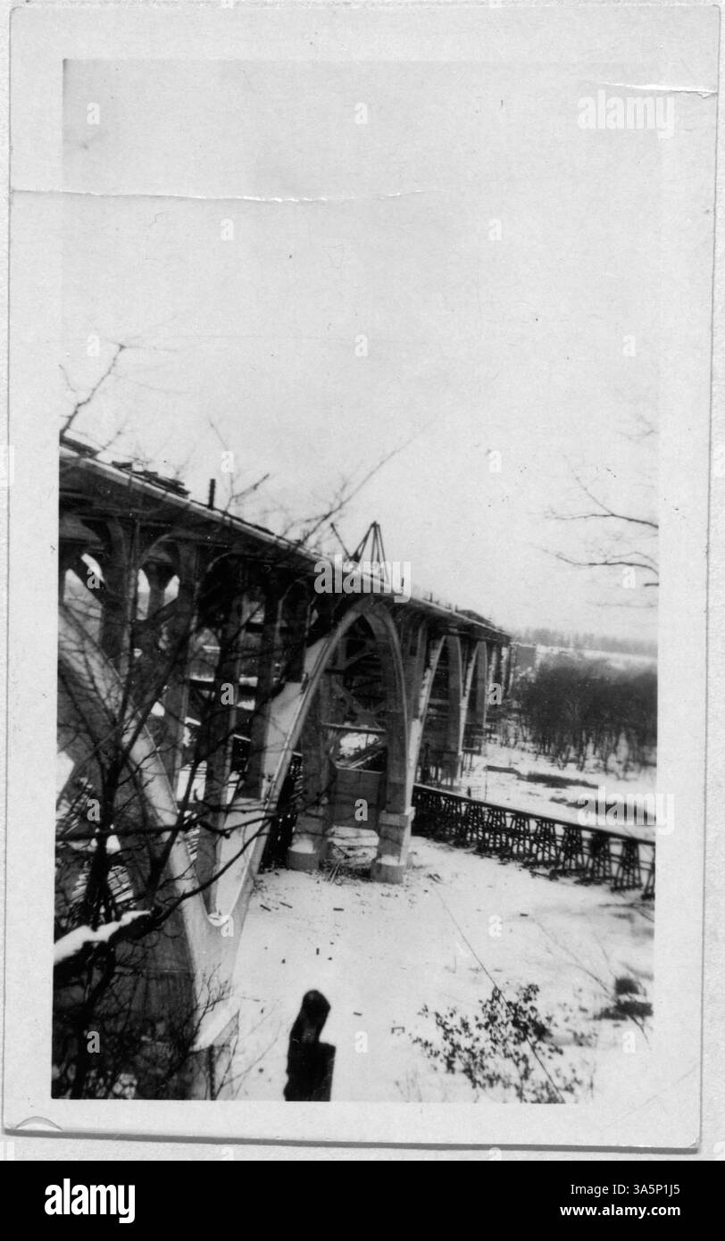 With the arch ribs and spandrels completed hi-res stock photography and ...