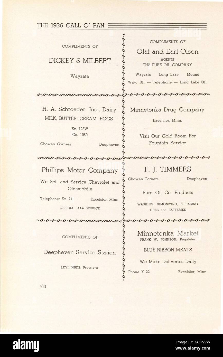 Blake’s 1936 'Call-O'-Pan' yearbook highlights key school events ...