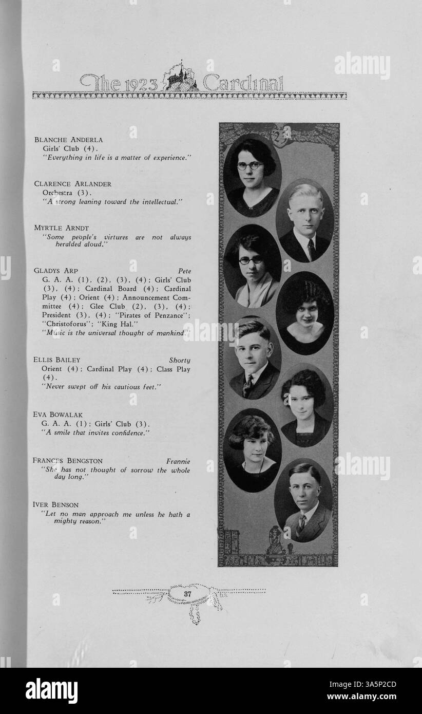 The 1923 Cardinal Yearbook provides an overview of East High School’s ...