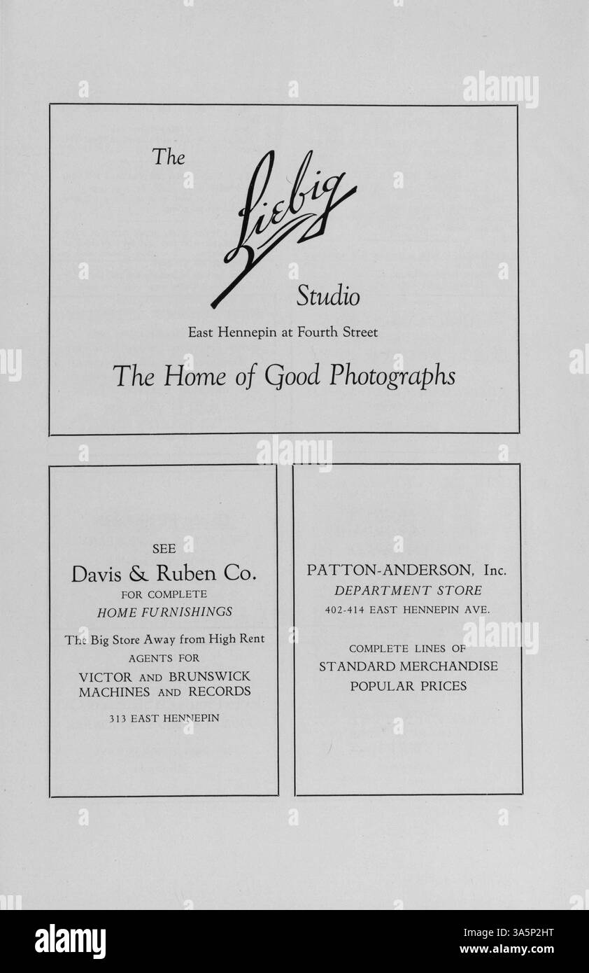 Reflecting the major events of the 1922 1923 school year hi-res stock ...