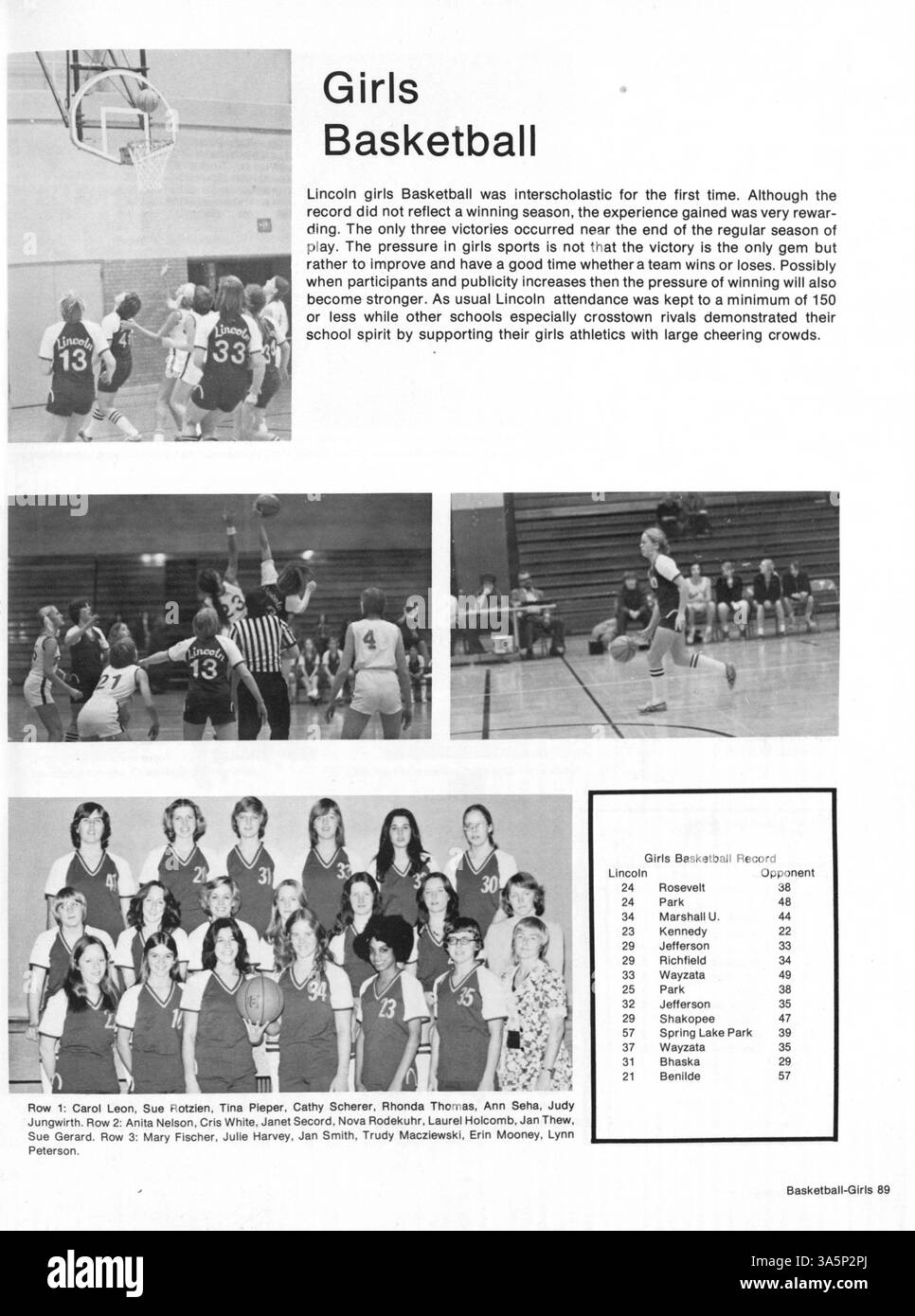 The 1975 'Bear' yearbook captures the major events of Lincoln High ...