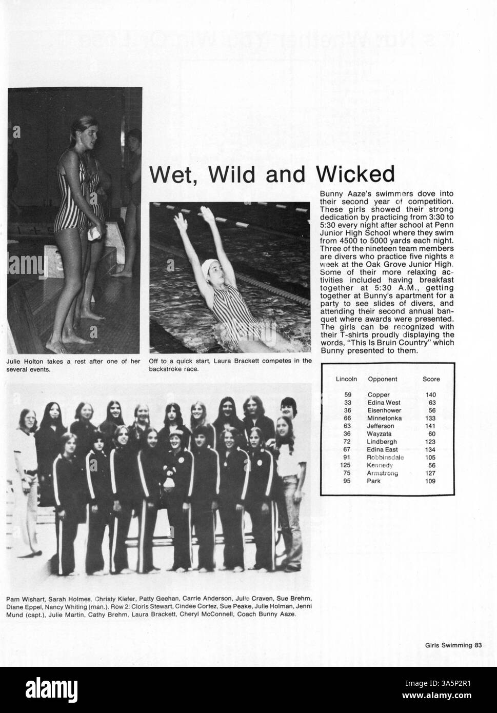 The 1975 'Bear' yearbook documents the 1974-1975 school year at Lincoln ...