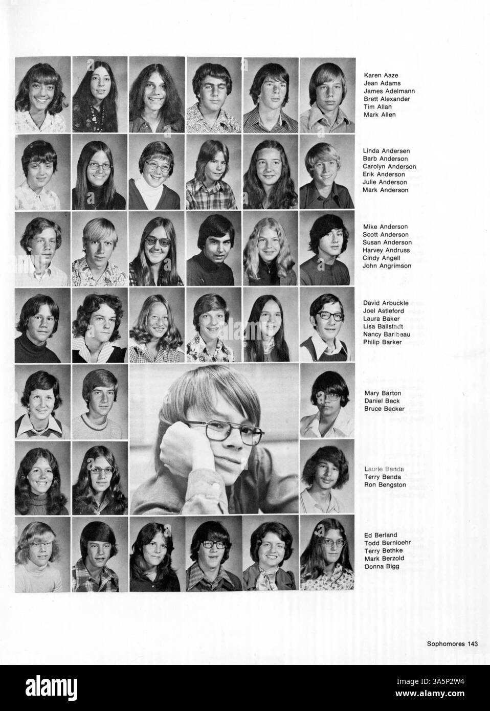 The 1975 'Bear '75' yearbook from Lincoln High School features a ...