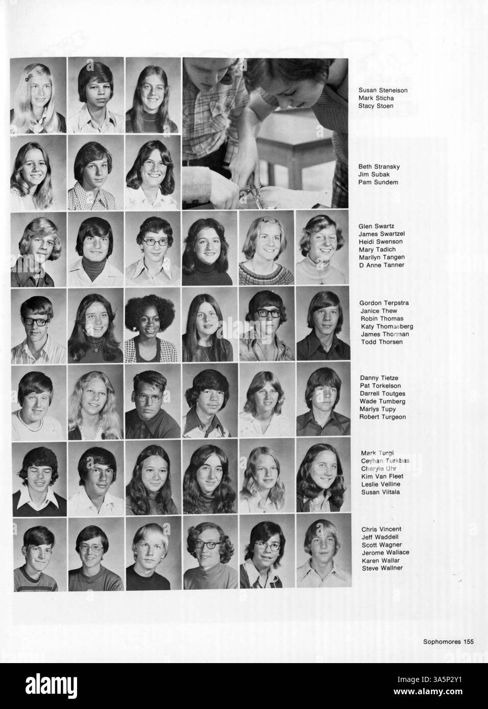 Yearbook captures the 1974 1975 school year at lincoln high school hi ...