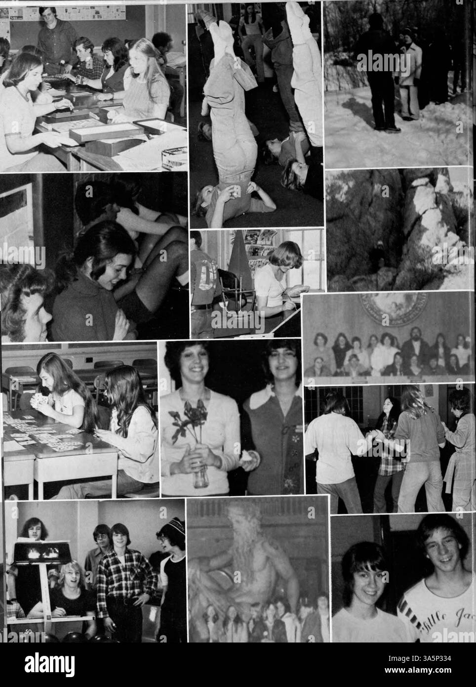 Yearbook provides a comprehensive view of the student body hi-res stock ...