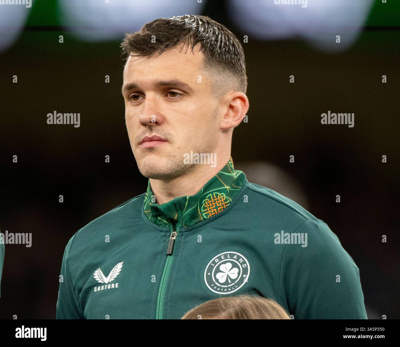 Jason Knight of Ireland during the UEFA Nations League, Play-offs match ...