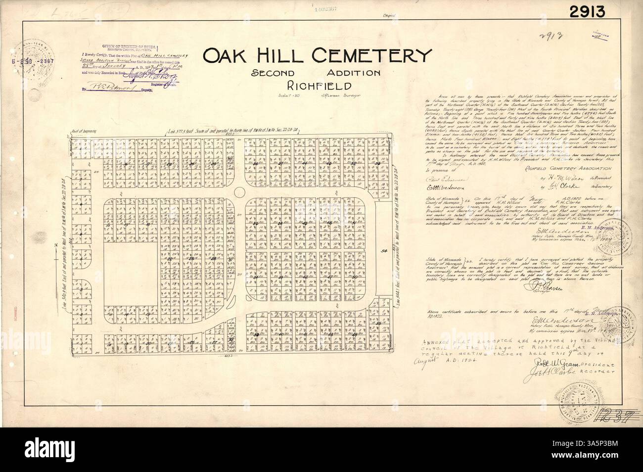 Oak Hill Cemetery Second Addition is an expansion of the historical ...