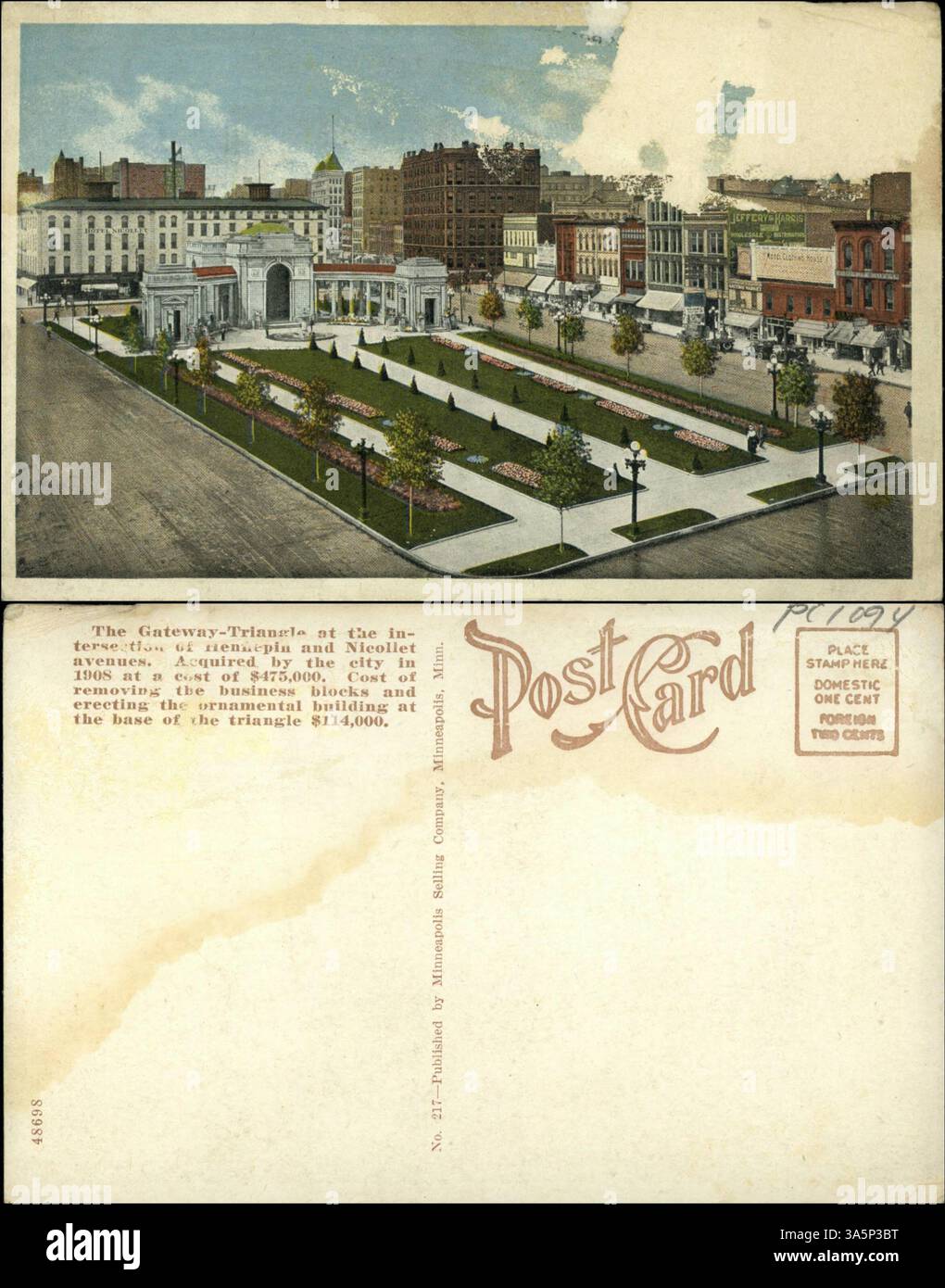 The Gateway Triangle, located at the intersection of Hennepin and ...