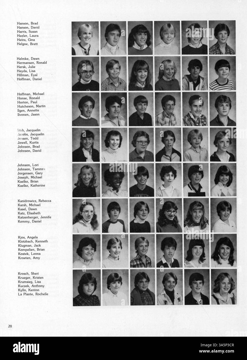 The 1983 hopkins north junior high yearbook records the student hi-res ...
