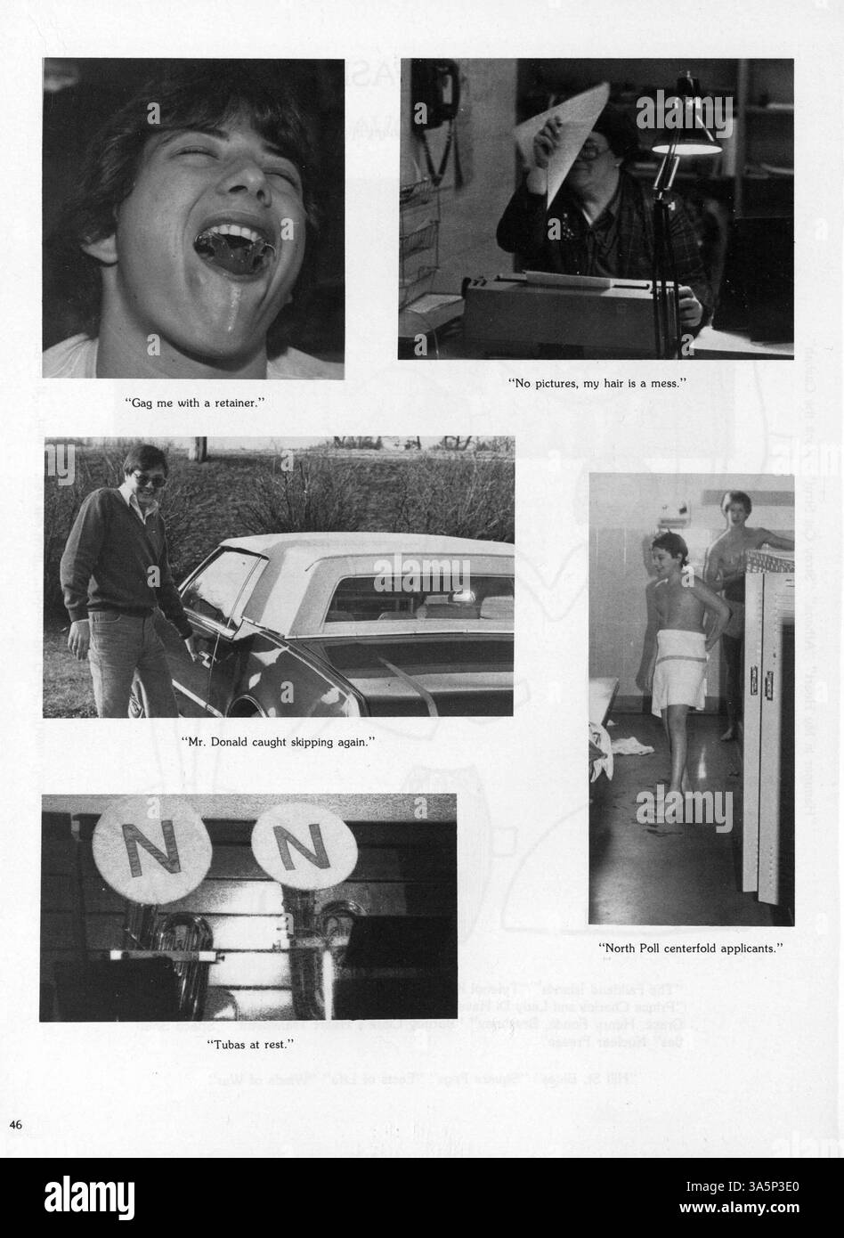 The 1983 Hopkins North Junior High Yearbook features the students ...