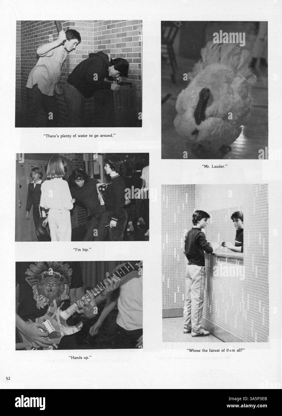 This junior high school yearbook for 1983 captures the essence of ...