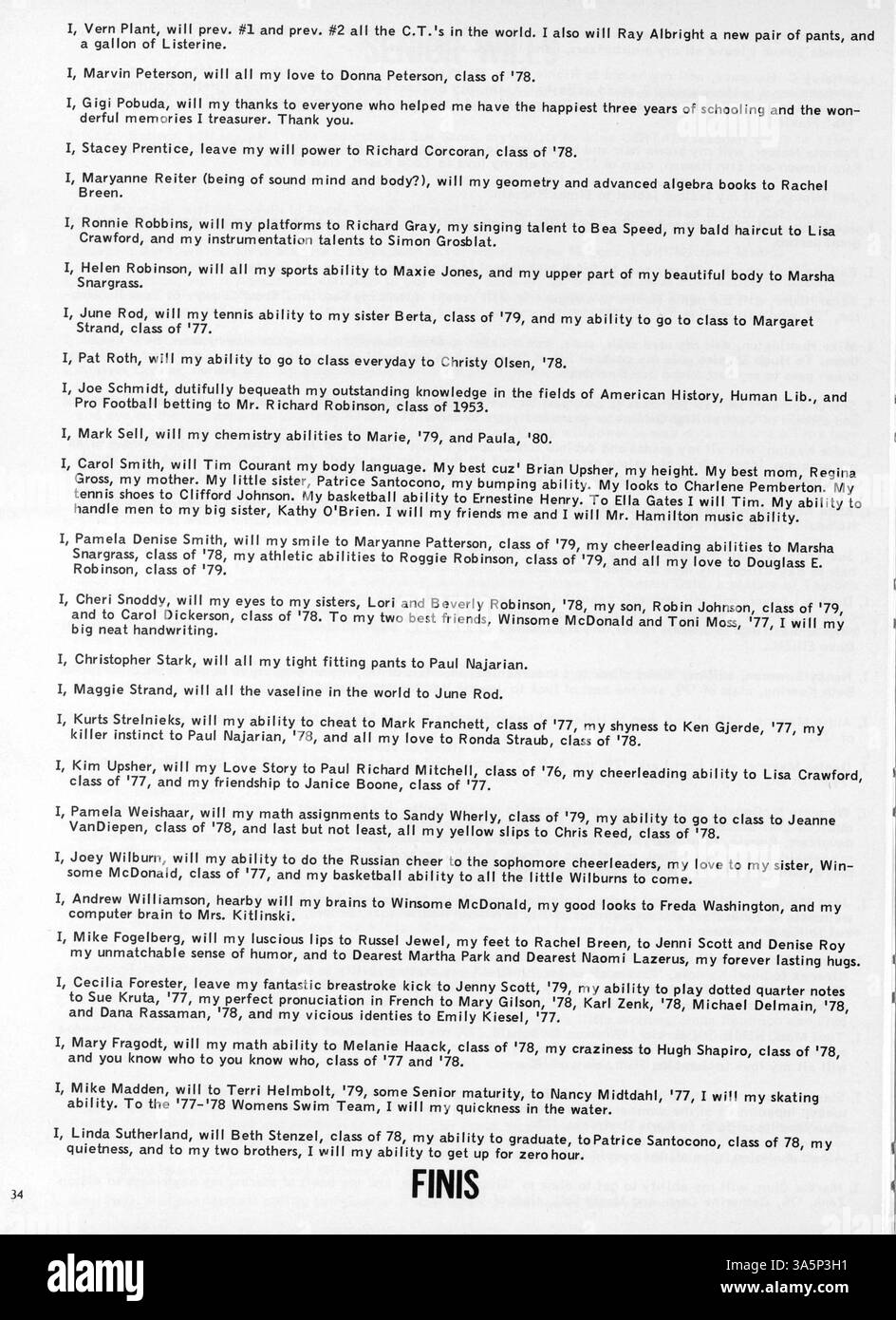 The 1977 Centralian yearbook from Central High School captures the ...