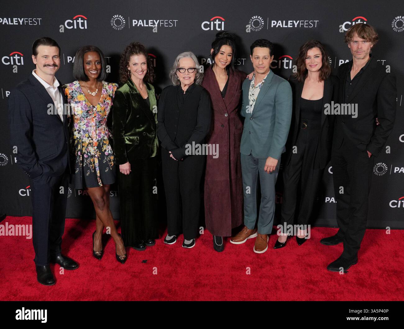 (L-R) MATLOCK Cast & Crew - Jason Ritter, Skye P. Marshall, Jennie ...