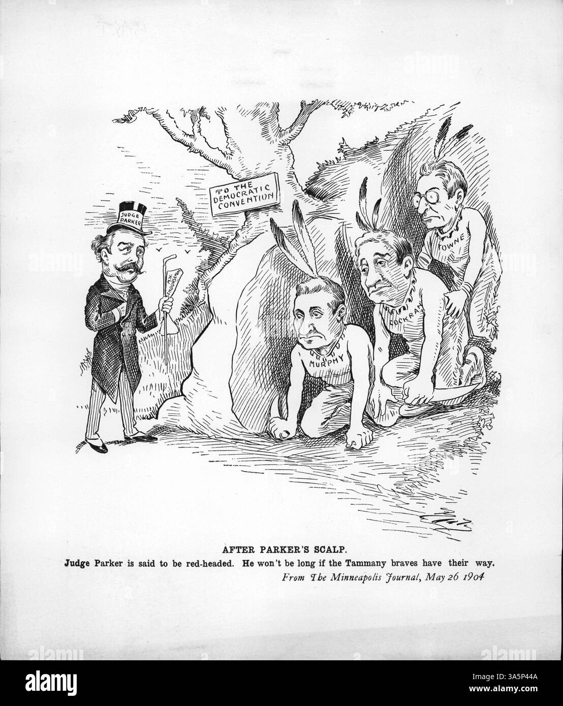 Tammany Hall figures Charles Murphy, Bourke Cockran, and Charlie Towne ...