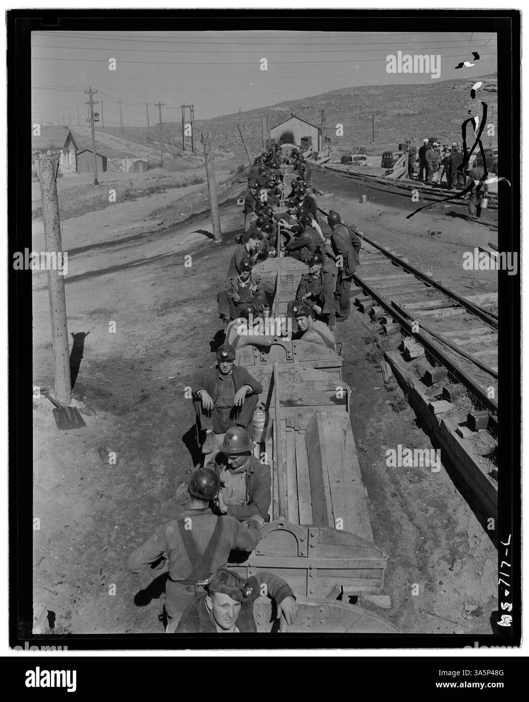 Miners awaiting their shift to go underground at Union Pacific Coal ...