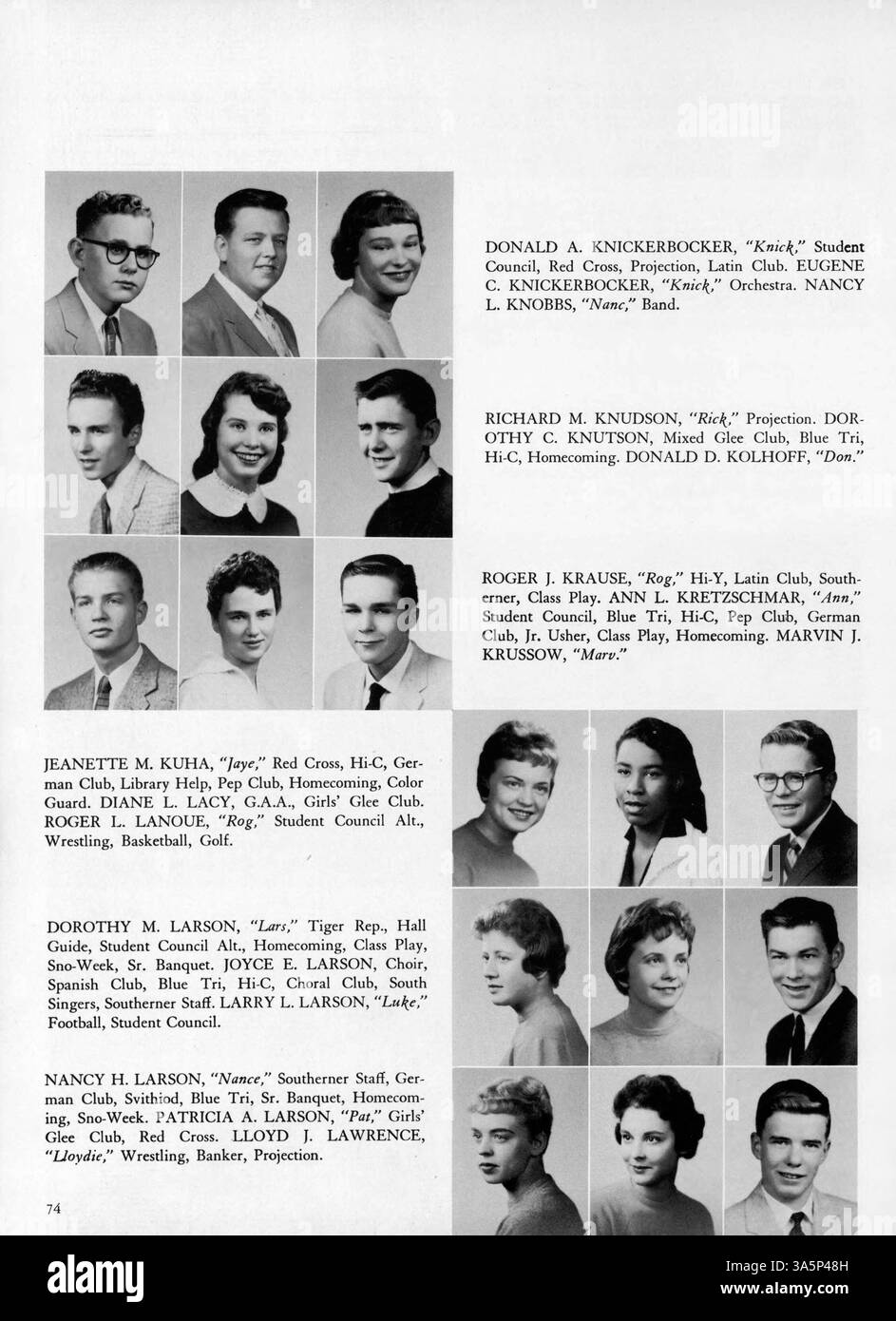 The 1959 South High Yearbook documents the student body, faculty ...