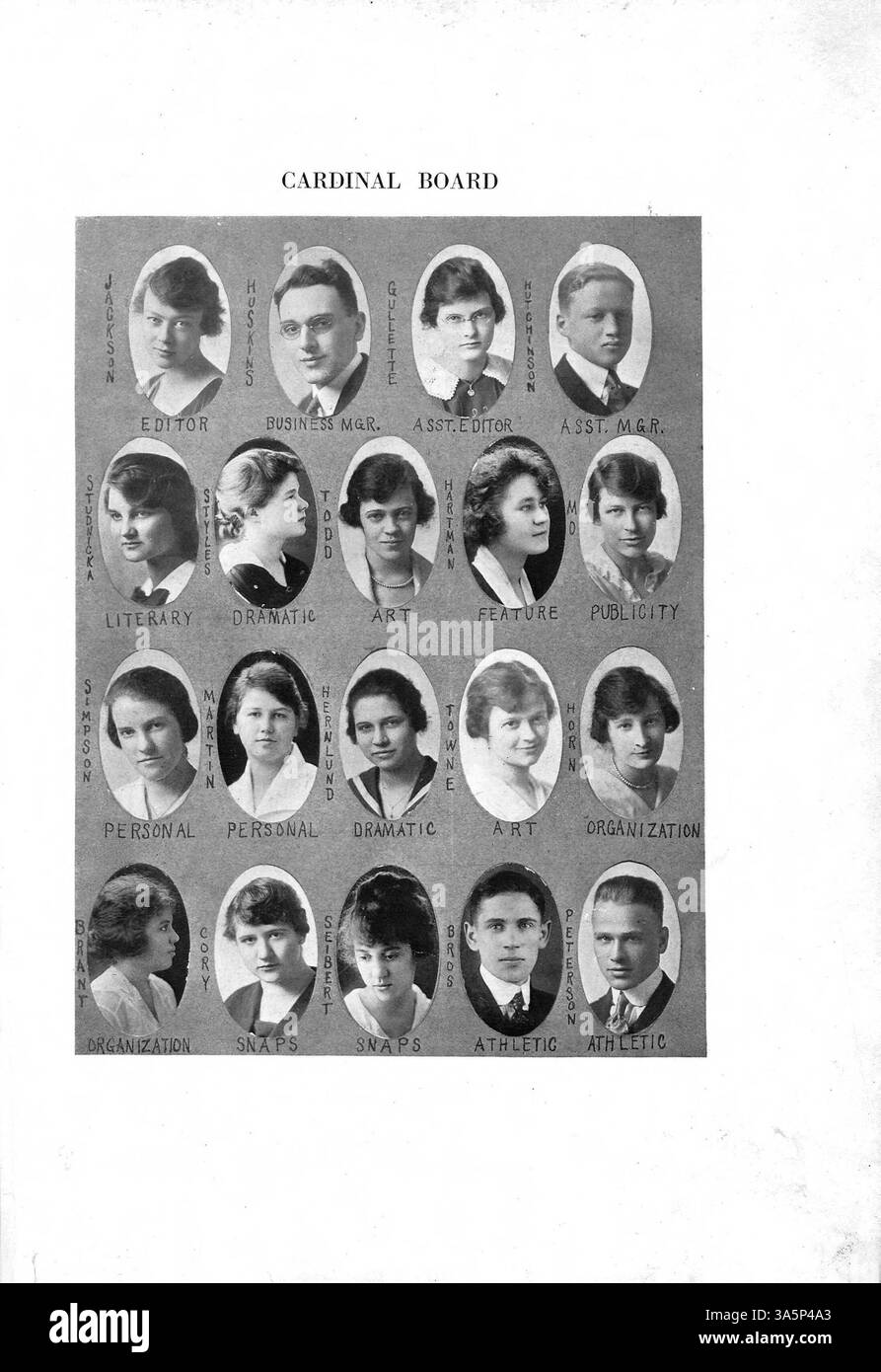 The Cardinal yearbook from 1918 documents student achievements, school ...