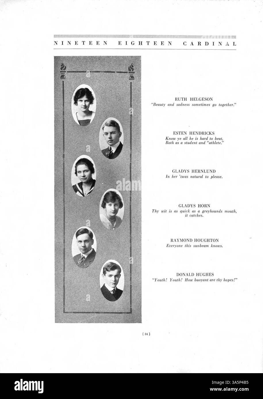 The 1918 edition of the cardinal yearbook captures the academic hi-res ...