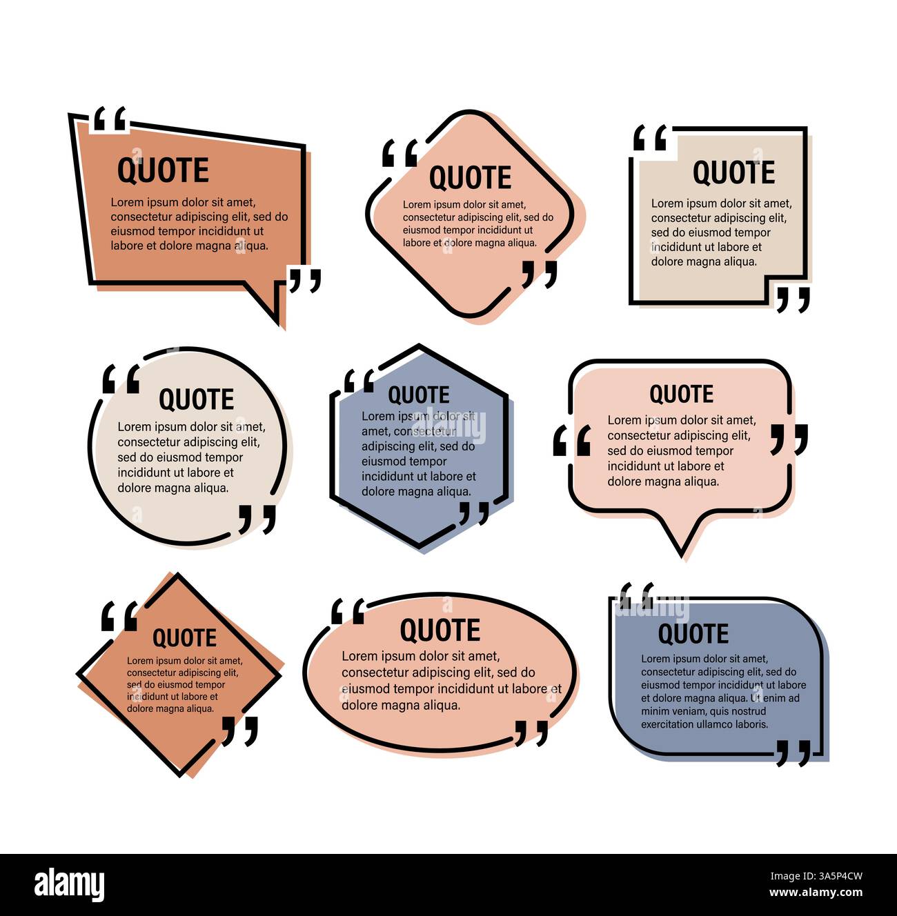 Chat talk bubble icon logo vector. Message icon. Quote on white ...