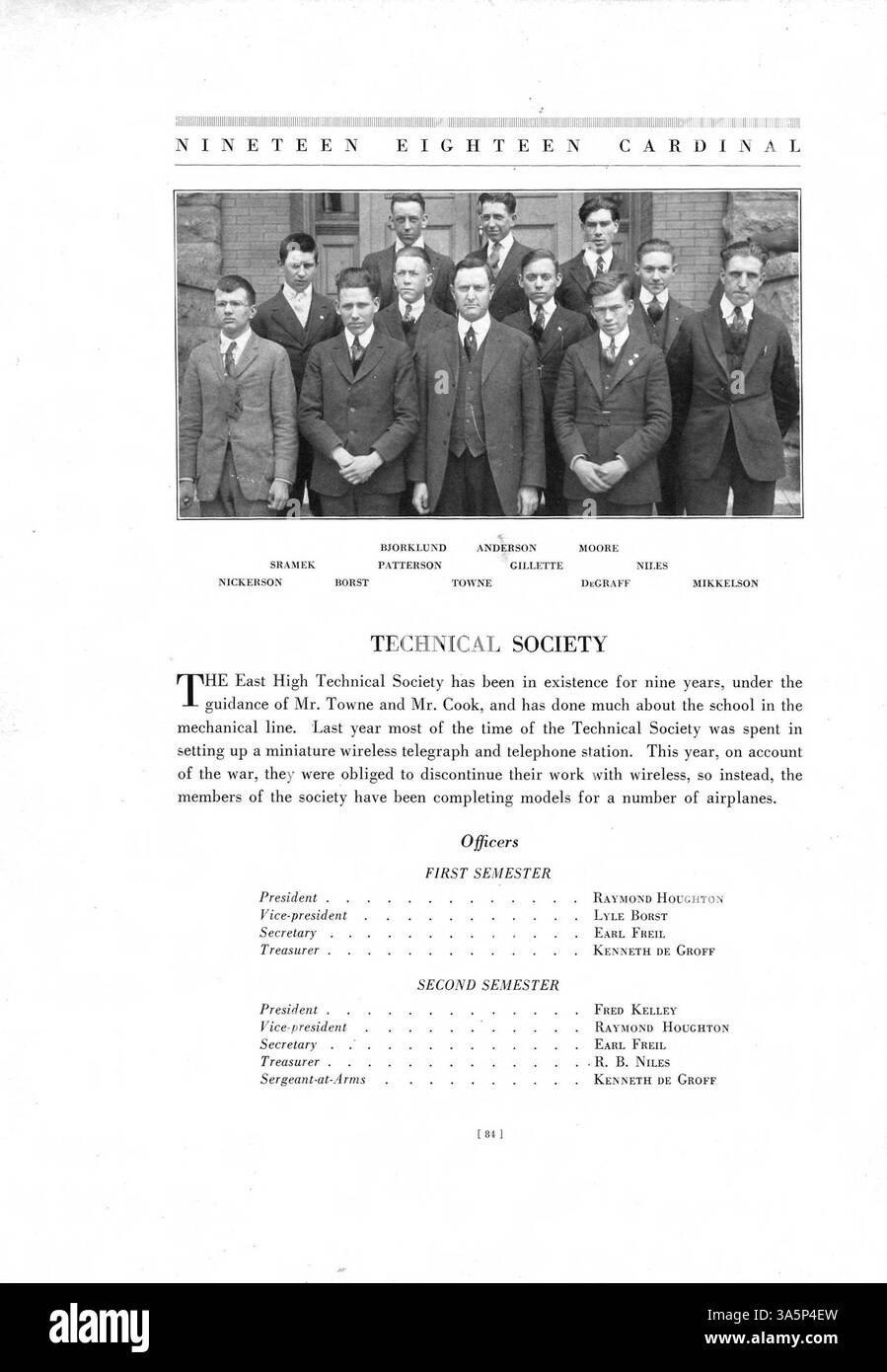 The 1918 edition of East High School’s yearbook, The Cardinal, captures student life, including ...