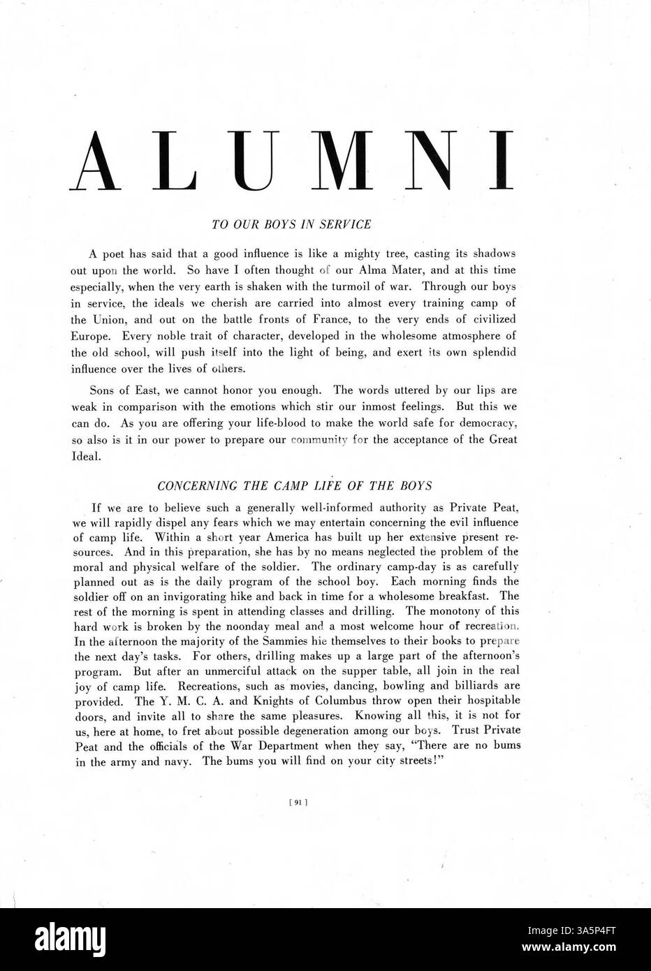 Documenting significant moments and events from the 1917 1918 school year hi-res stock ...