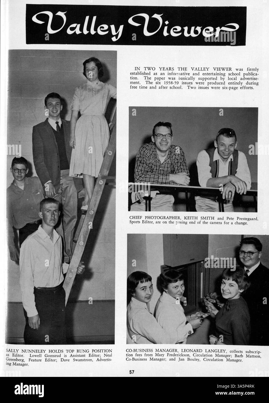 This 1959 edition of Golden Valley High School's yearbook, 'The Viking ...