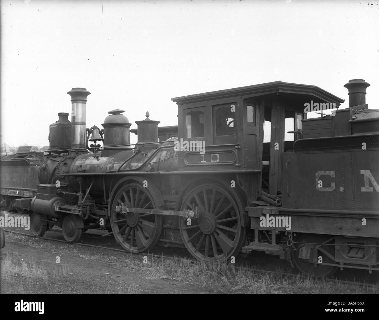 Locomotive Number 10, the first engine on the Chicago, Milwaukee and St ...