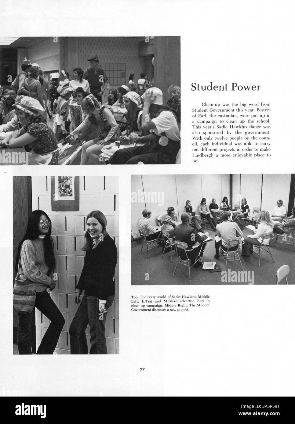 The 1972 'Contrails' yearbook from Lindbergh High School features ...