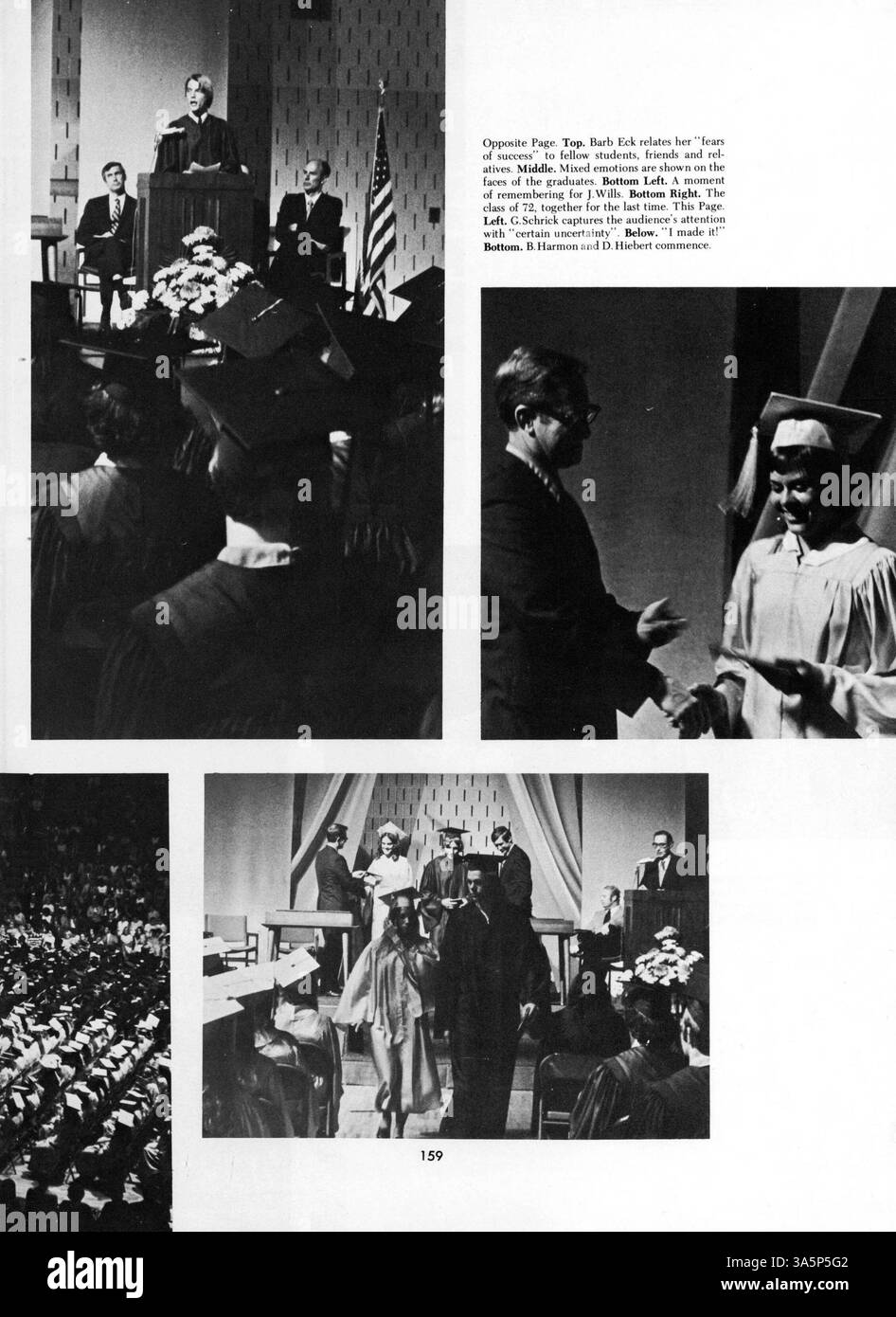 The 'Contrails' yearbook from Lindbergh High School in 1972 documents ...