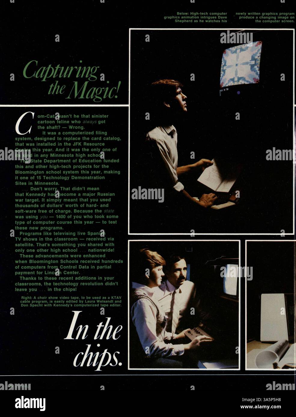 The 1985 edition of Kennedy High School's yearbook, 'Profiles 1985 ...