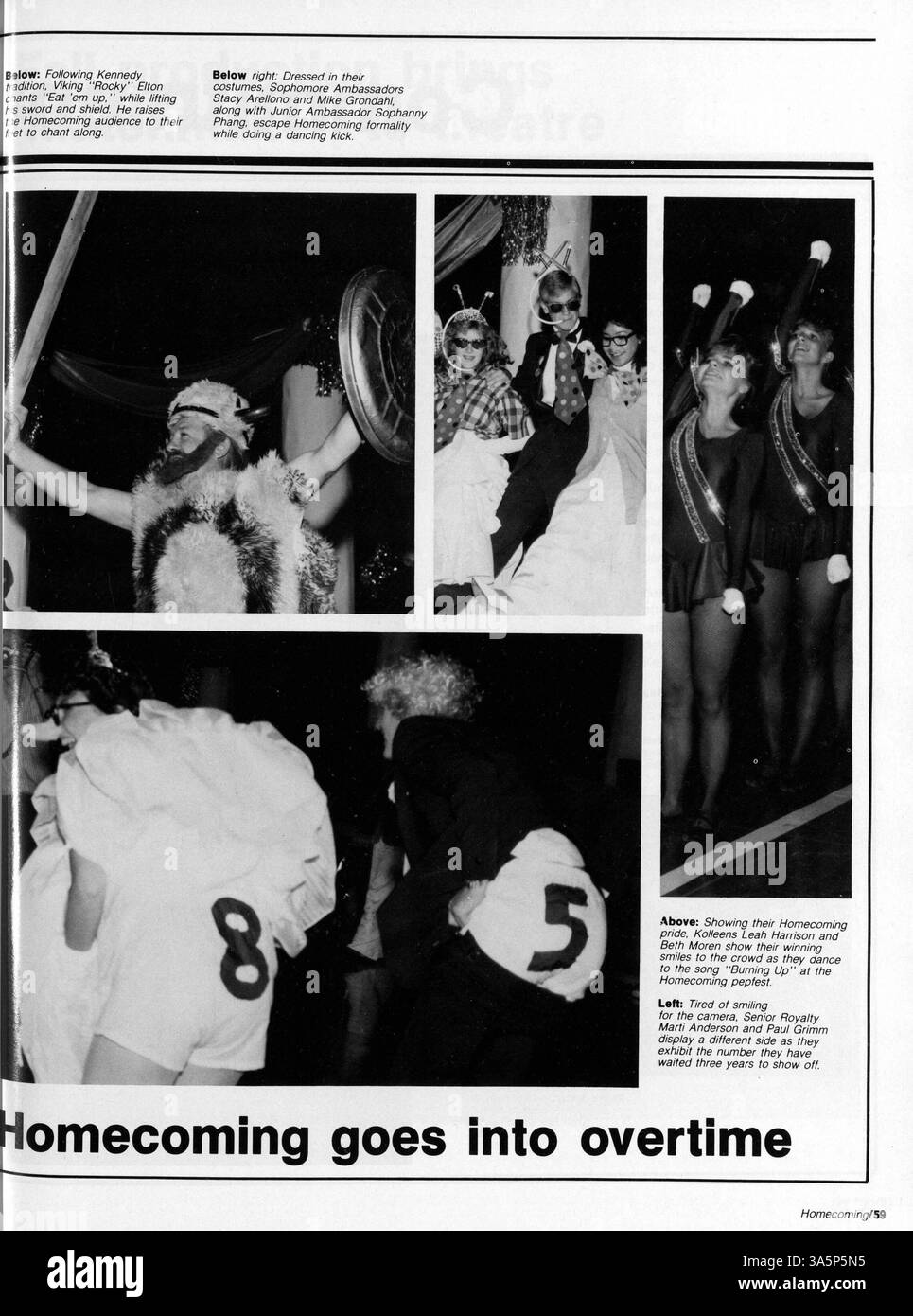 The Kennedy High 1985 yearbook reflects the significant events of the ...