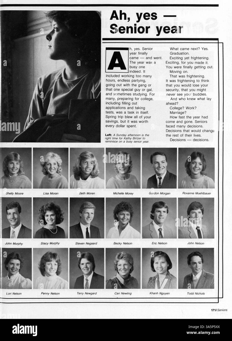 The 1985 Kennedy High Yearbook documents the 1984-1985 school year ...