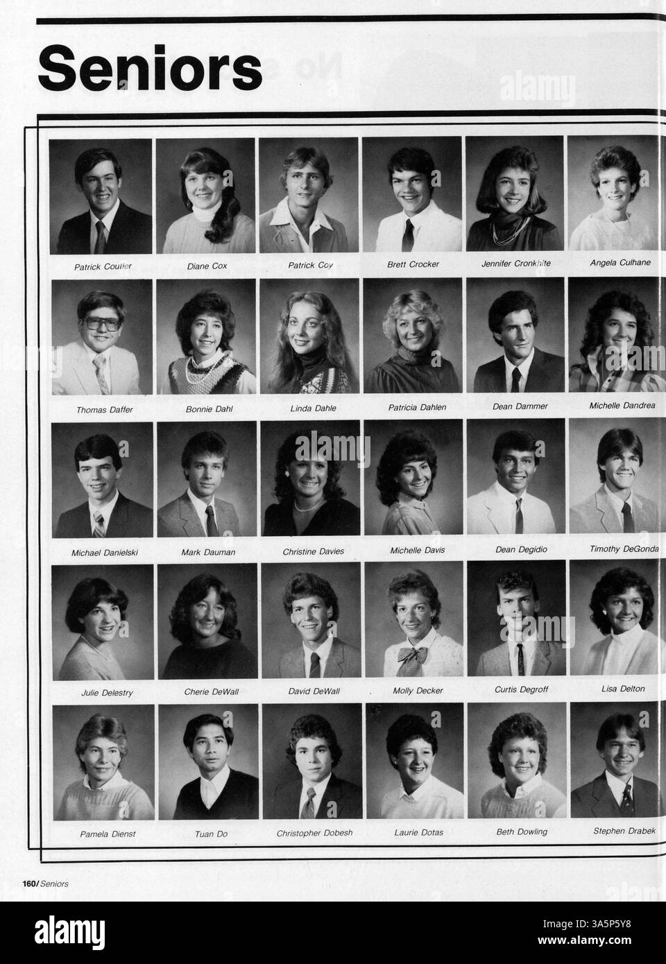 The 1985 kennedy high yearbook highlights student life hi-res stock ...