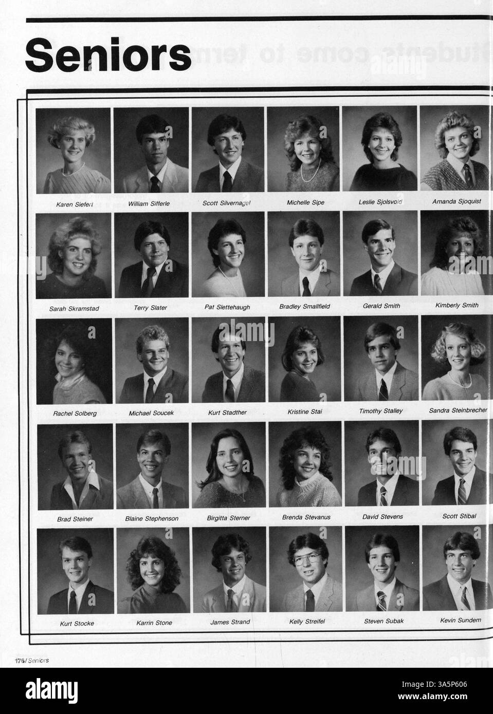 This high school yearbook from 1985 records the students, teachers ...