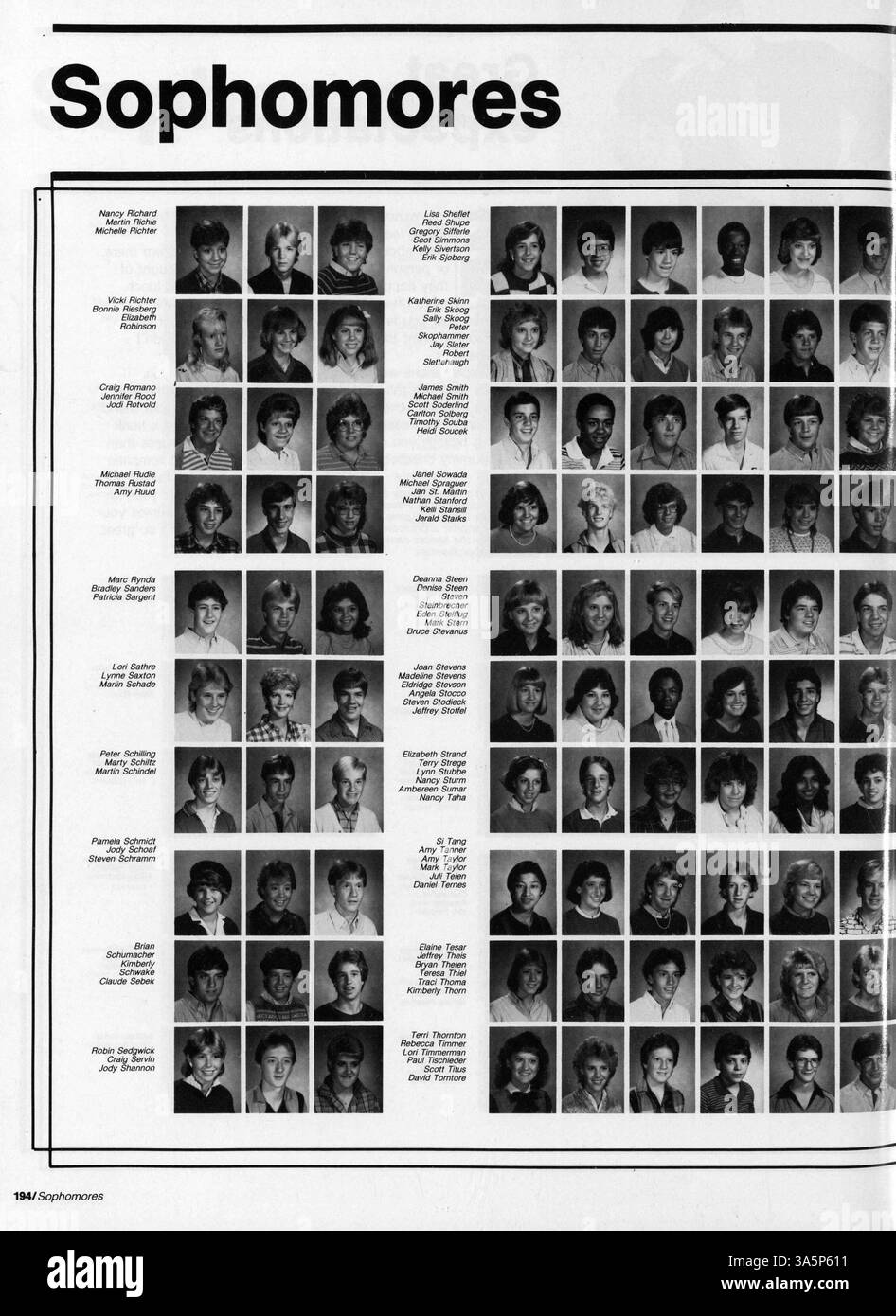 The 1985 yearbook of Kennedy High documents the student body, teachers ...