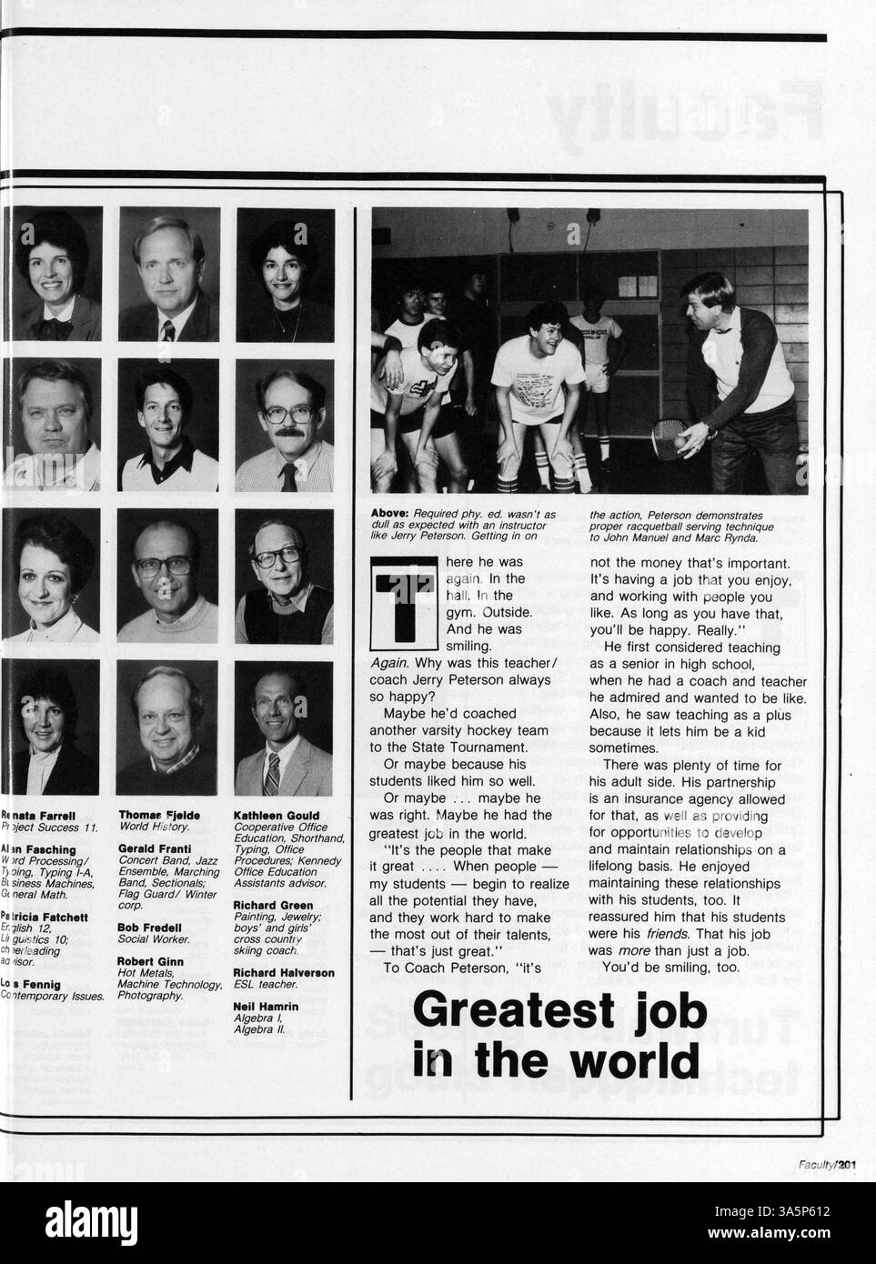 Preserving the memories of the high school community hi-res stock ...