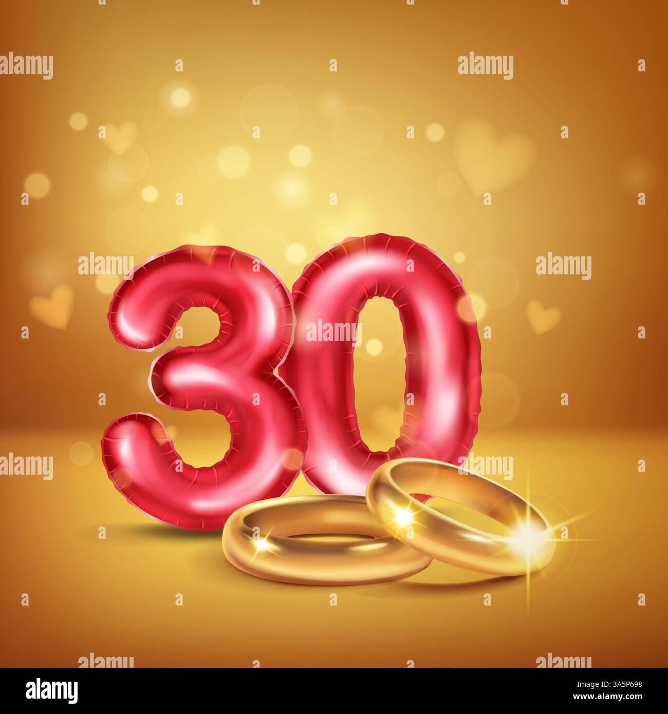 Gold wedding rings symbolizing Stock Vector Images - Alamy