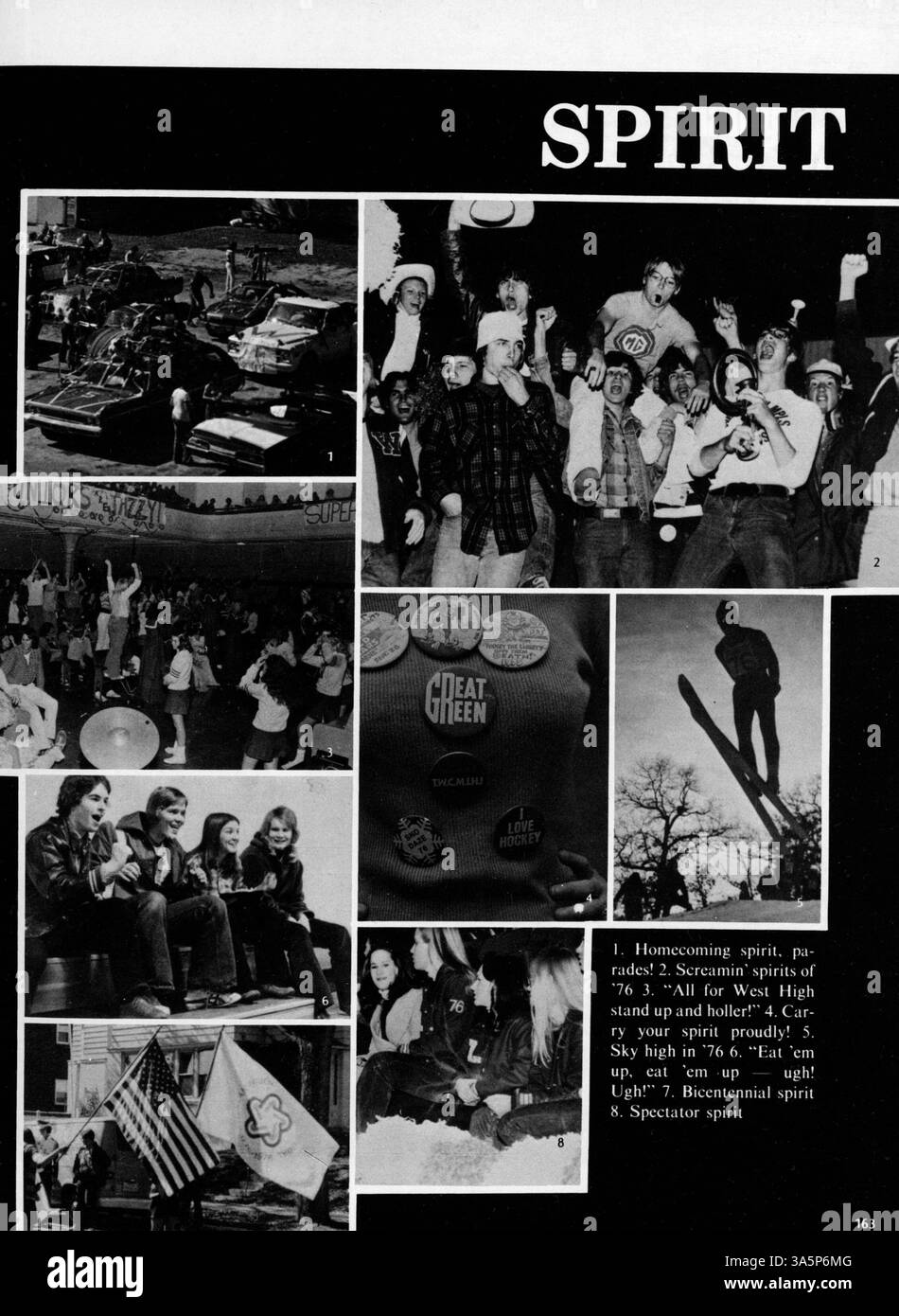 The 1976 West High Yearbook documents the students, teachers, clubs ...