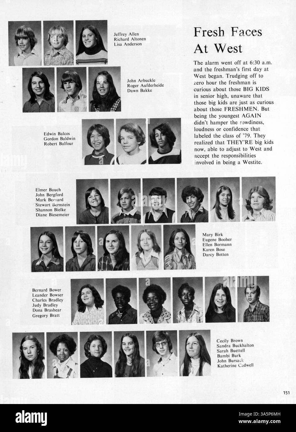 The 1976 West High Yearbook captures significant events, students ...
