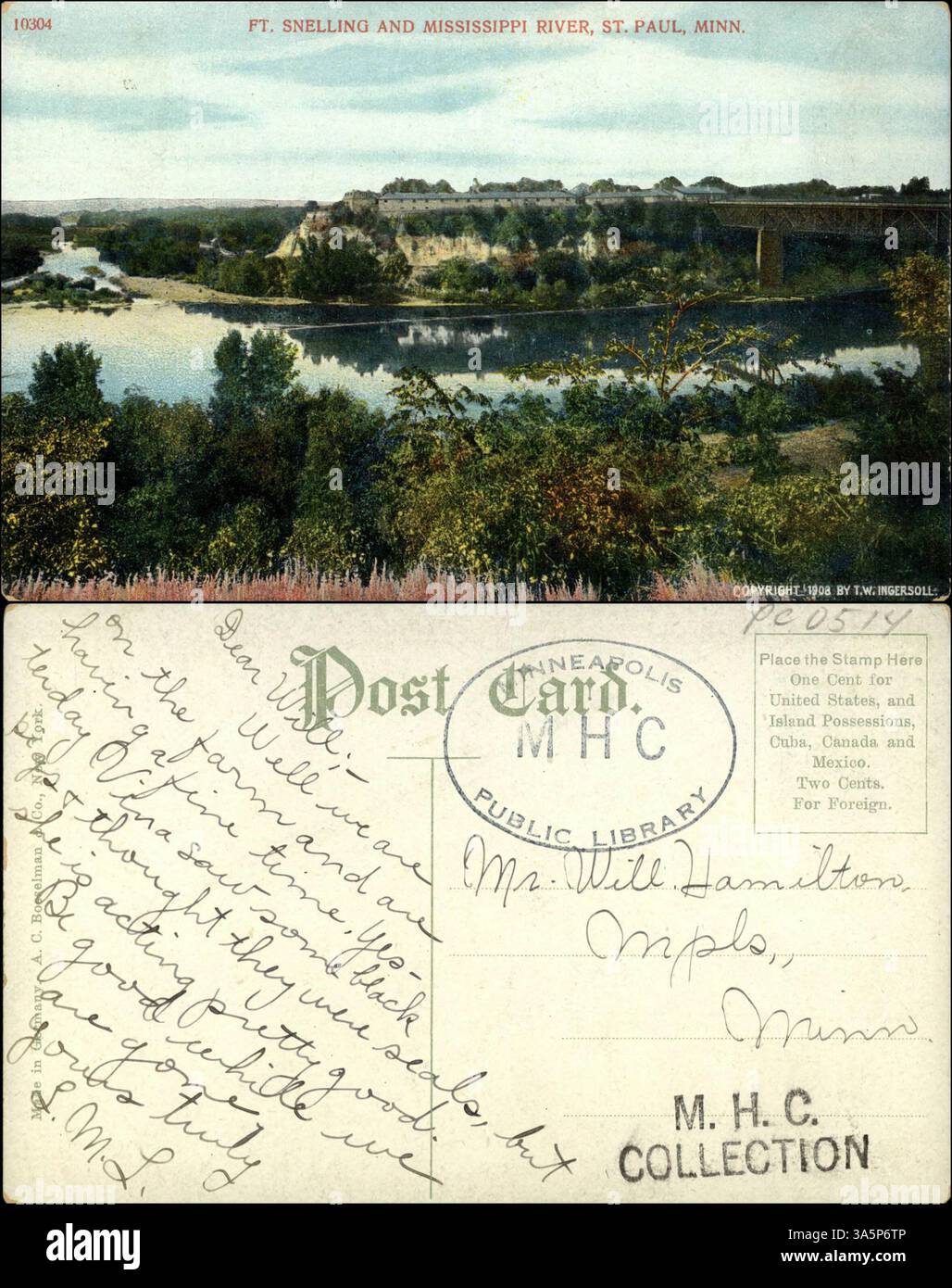 This photograph captures the Mississippi River and Fort Snelling in St ...