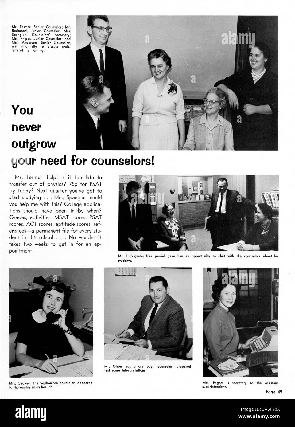 The 1965 Bloomington High School 'Bear' yearbook chronicles the school ...