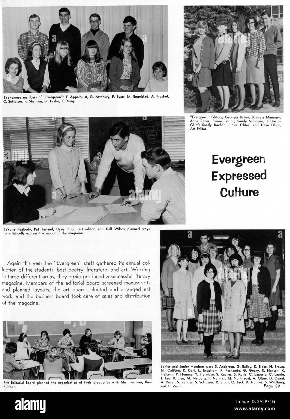 The 1965 'Bear' yearbook from Bloomington High School documents student ...